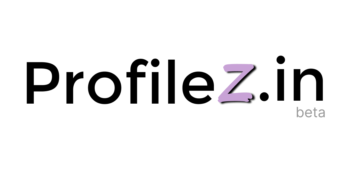 Personal portfolio website- Profilez.in